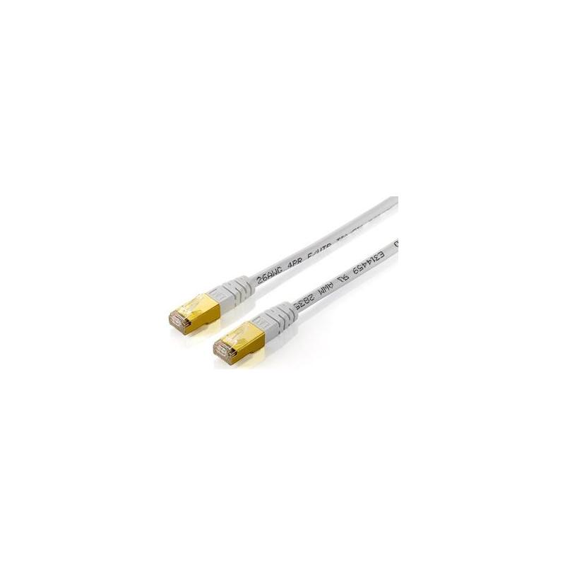 Equiper c ble r seau cat5e f/utp 2xrj45 10,00m blanc | Leroy Merlin