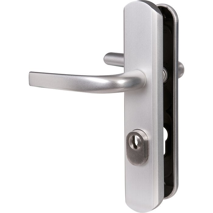 Poignée de porte d'entrée blindée - Secumax One - Vachette - Gris ...
