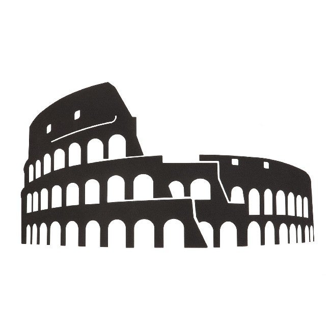 Décoration Murale Colosseum En Acier Noir Homemania | Leroy Merlin