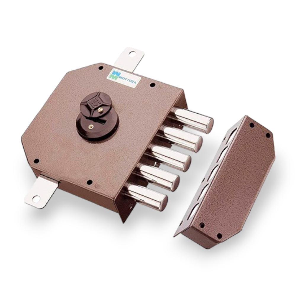 Serrure à 4 clés à double panneton MOTTURA 520 - Côté châssis Main ...