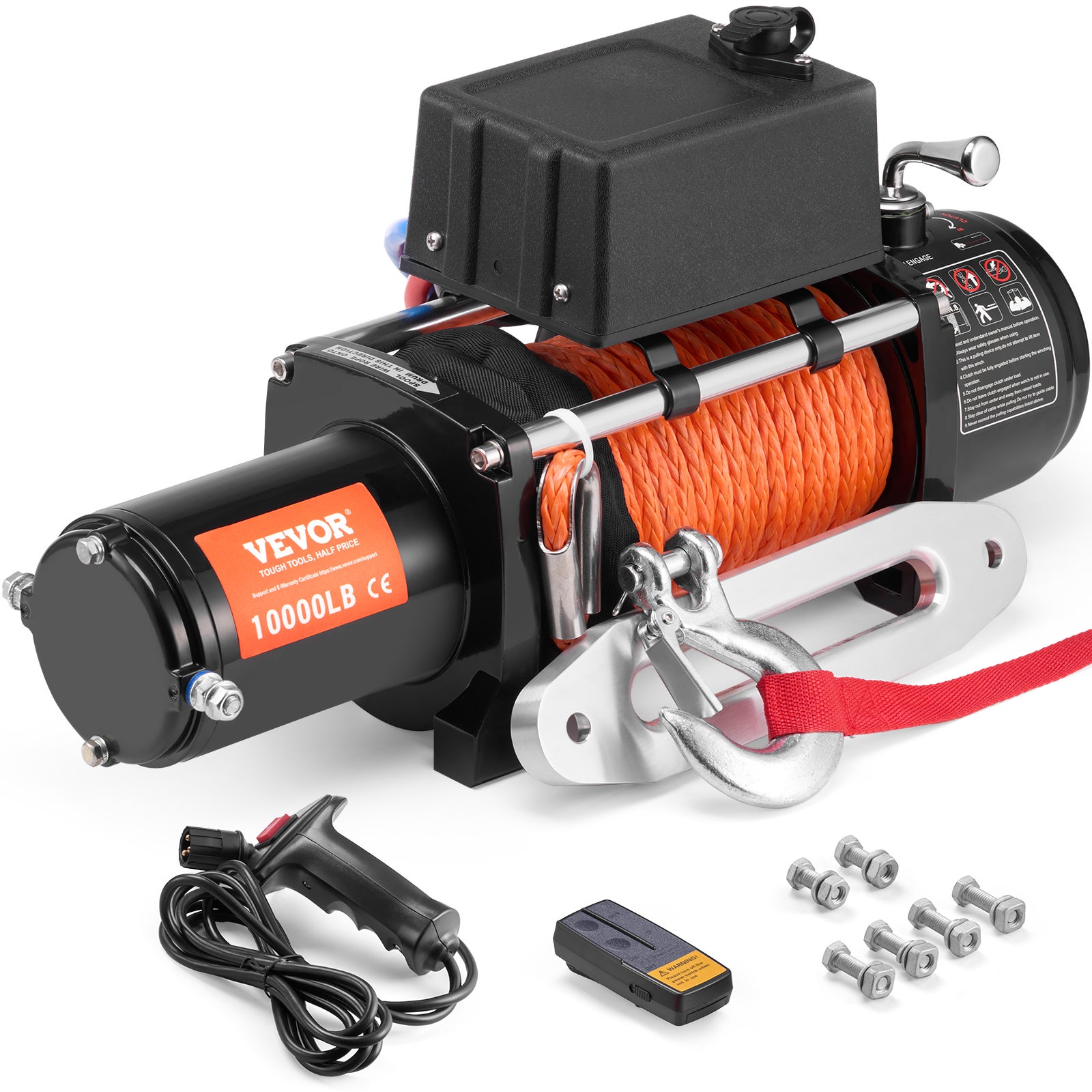 Treuil électrique 10000lbs 12V DC,VEVOR treuil camion avec corde ...