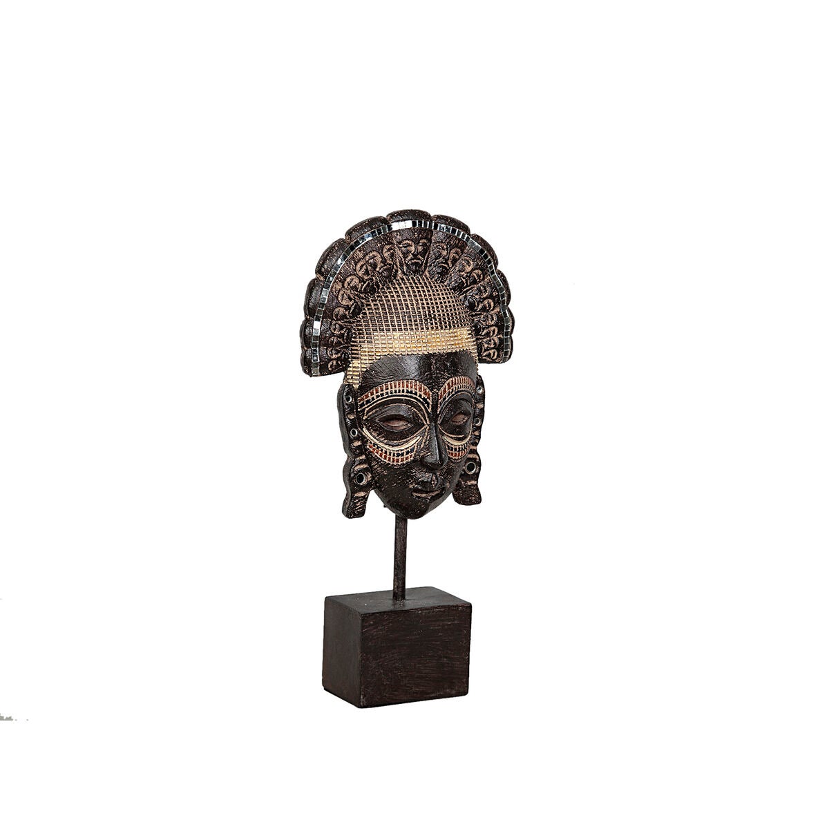 Figura Decorativa Romimex Dorado Africana 20 x 39 x 10 cm - Marca ...