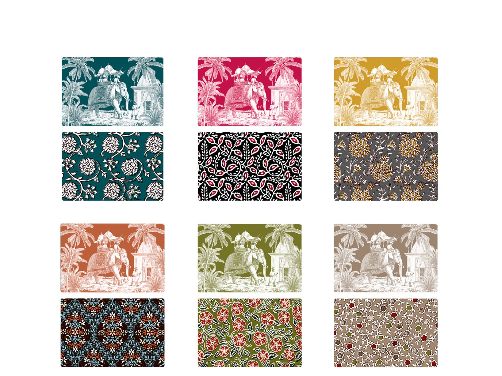 12x Mantel Polipropileno, 30X45Cm, Indian Summer, Multicolor | Leroy Merlin