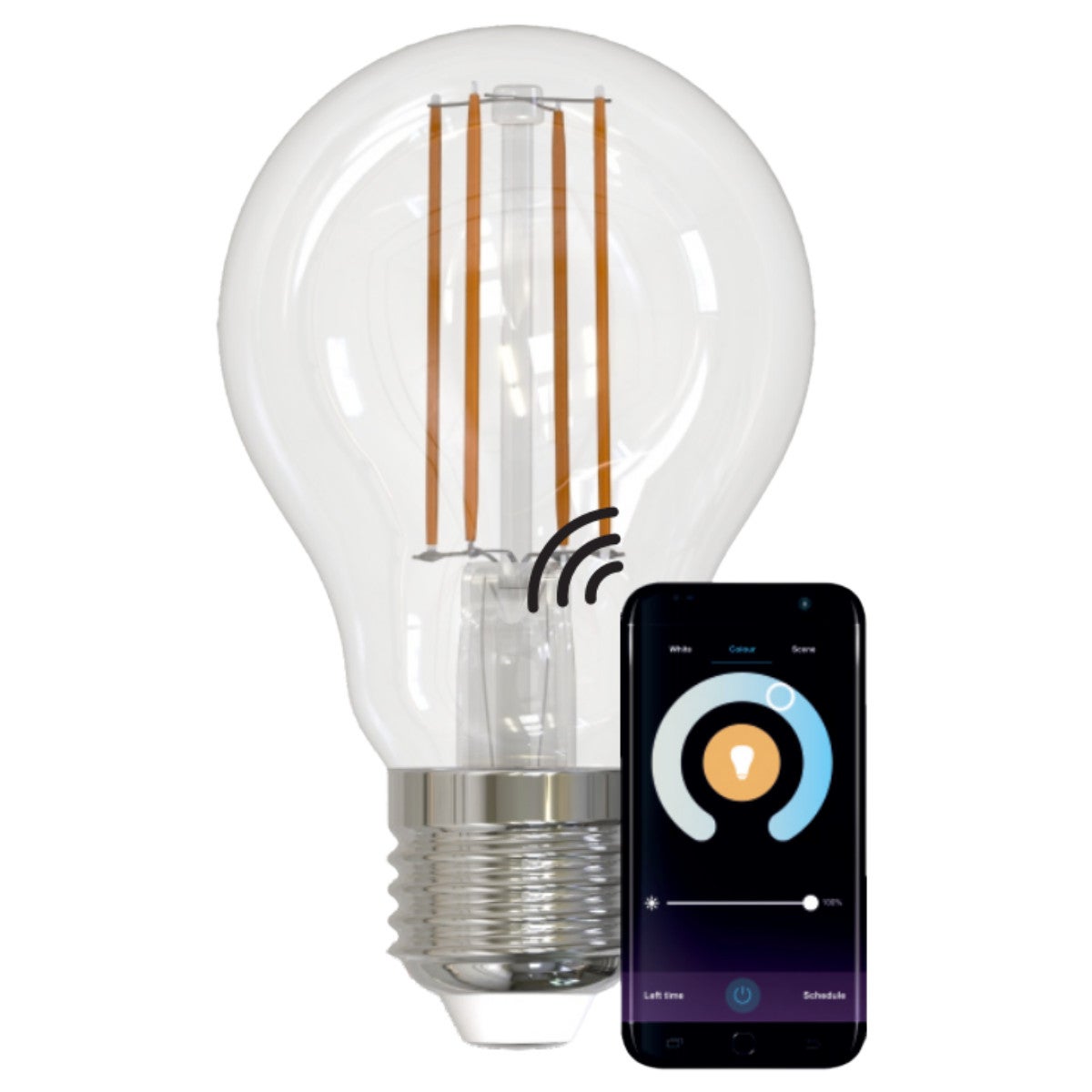 Ampoule LED Filament WiFi Tuya E27 7W 806lm CCT Polux | Leroy Merlin