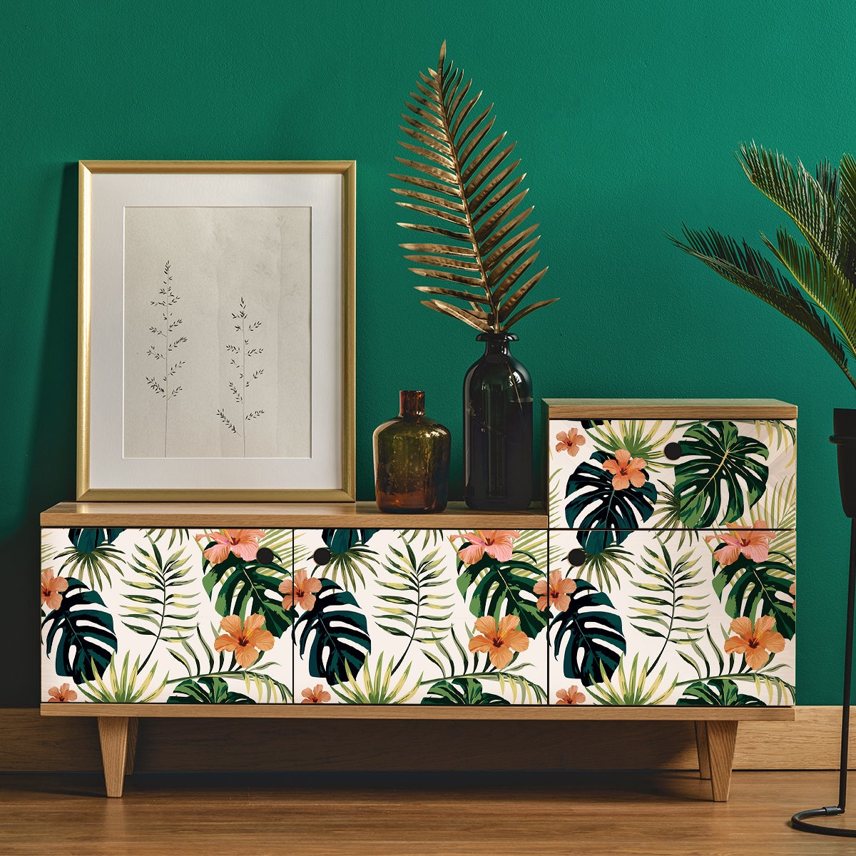 Sticker meuble tropical Nuku-Hiva 40 x 60 cm | Leroy Merlin