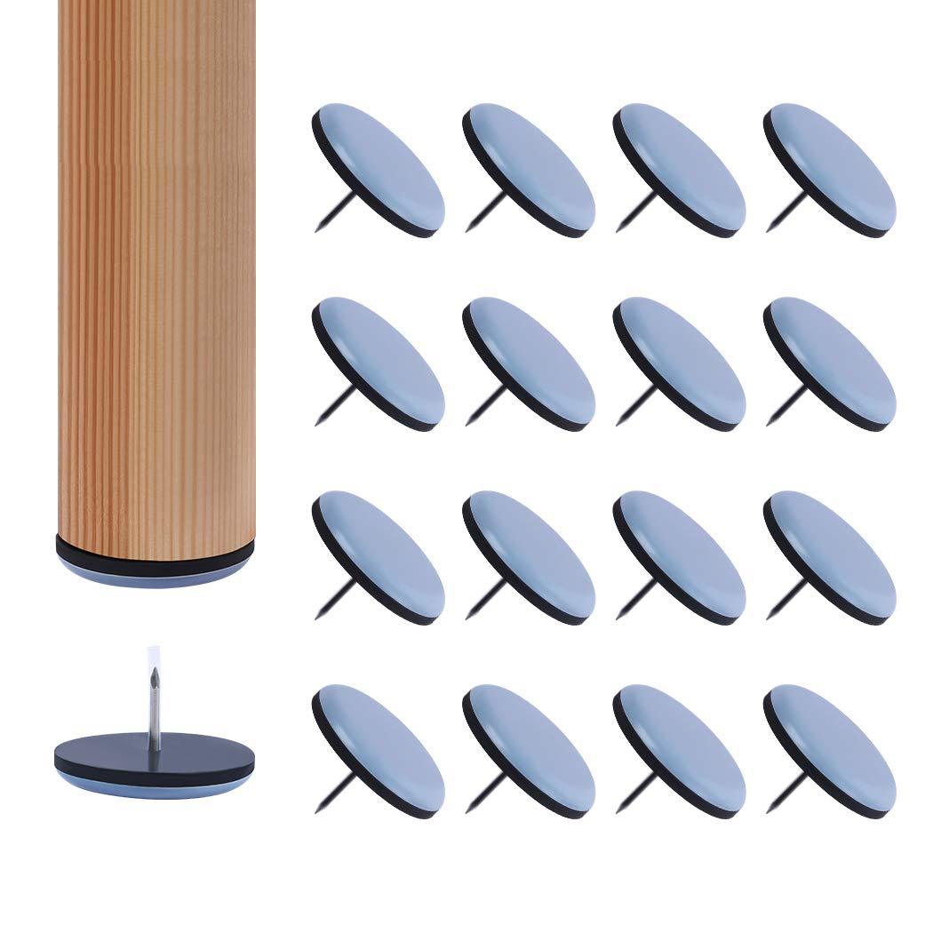 30 Pièces Patins pour Chaises 22mm en Téflon Patins pour Meubles Ronde ...