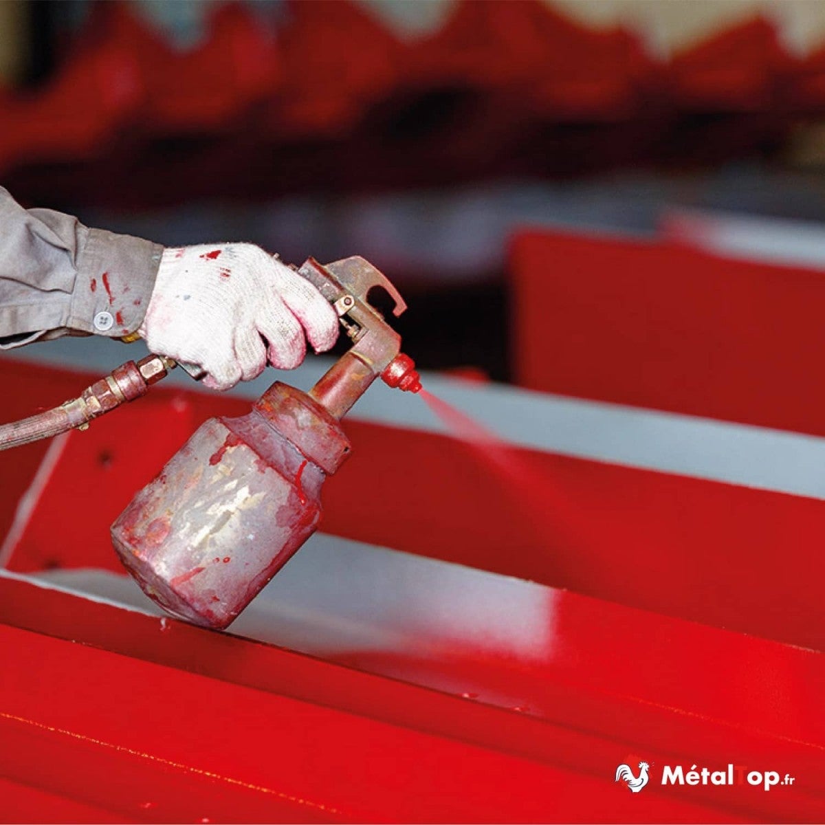 Peinture Industrielle - Metaltop - Ivoire - Ton pierre - RAL 1015 - Pot ...