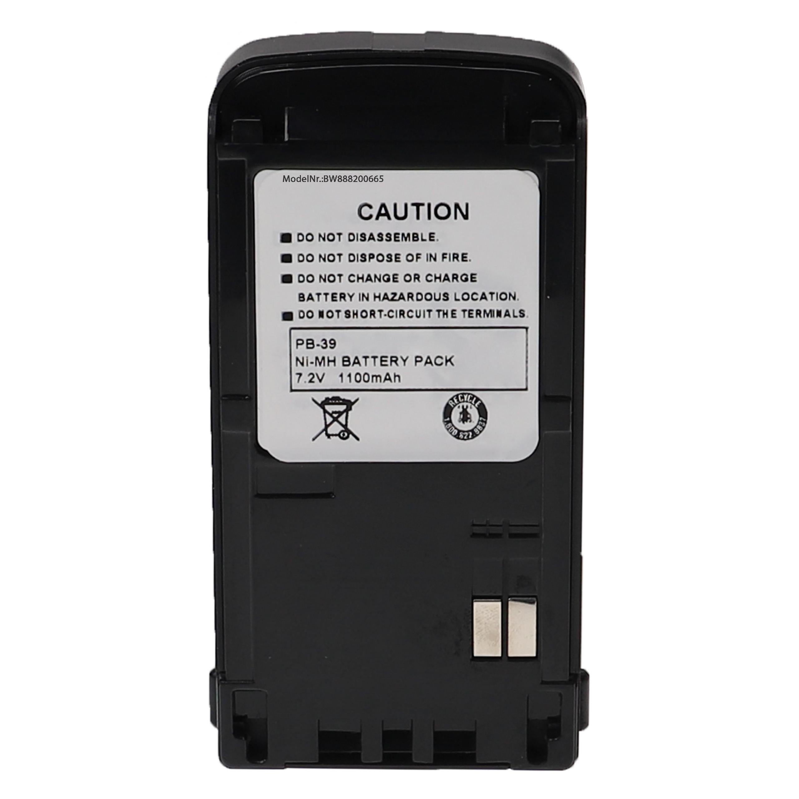 Vhbw batteria compatibile con Kenwood TH-D7, TH-D7A, TH-D7AT, TH-D7E ...