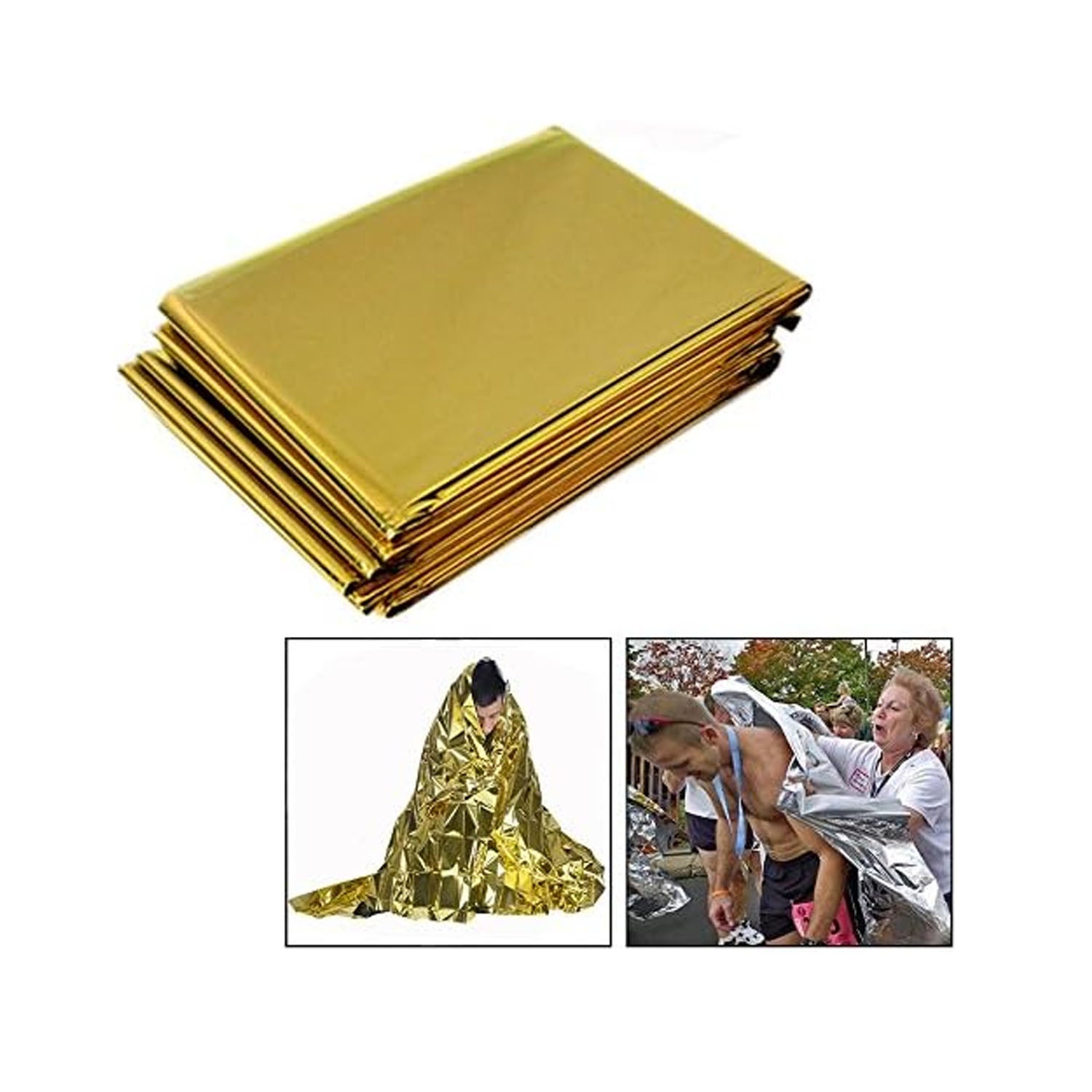 Manta de emergencia de 10 piezas, mantas térmicas, manta de rescate de ...