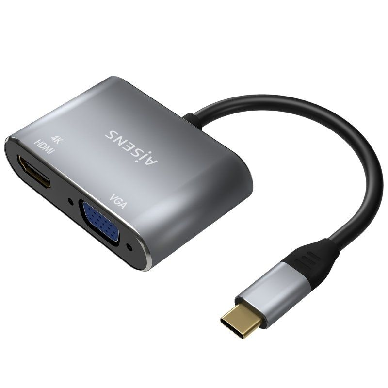 Adaptador USB Tipo-C Aisens A109-0627/ HDMI Hembra - VGA Hembra - USB ...