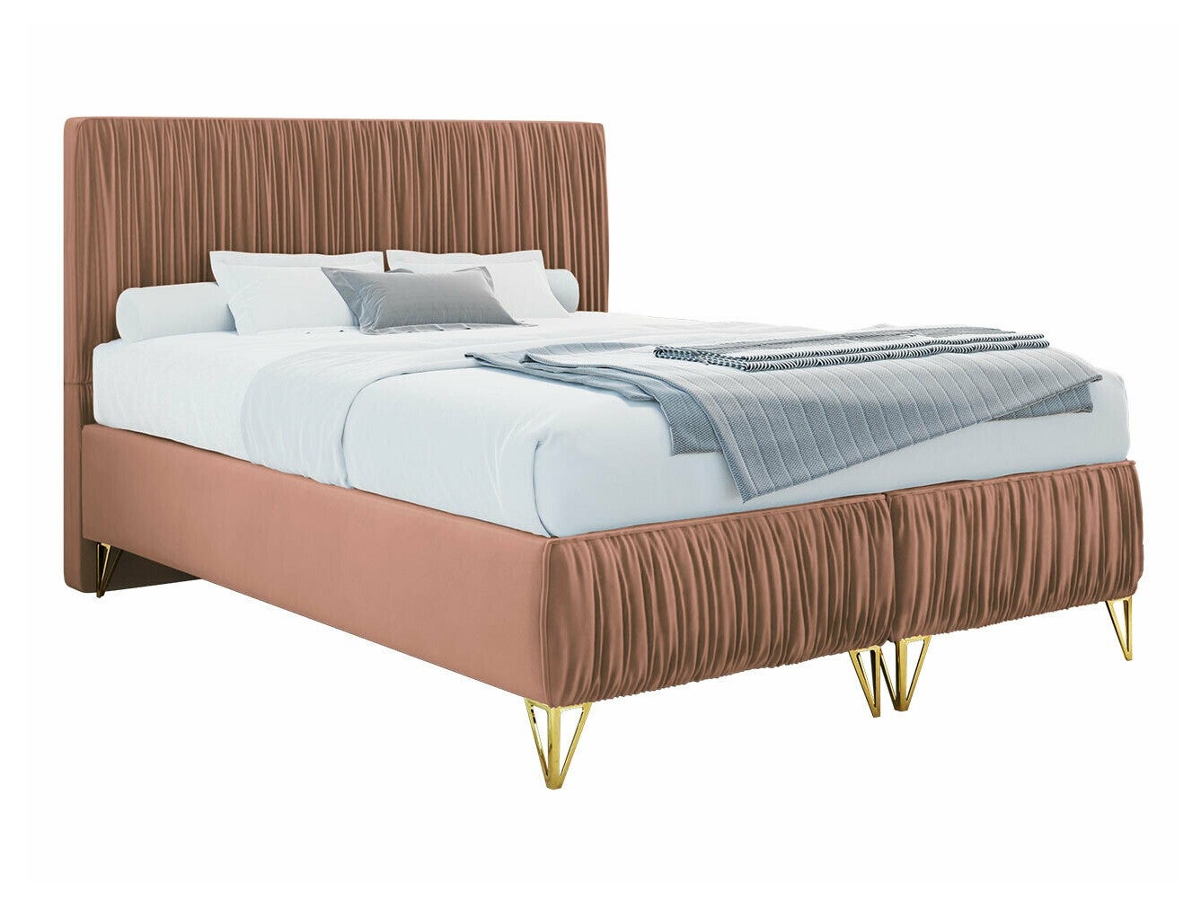 Letto Logan 112, Doppio, Fucsia, 180x200, Arazzo, Reti a doghe ...