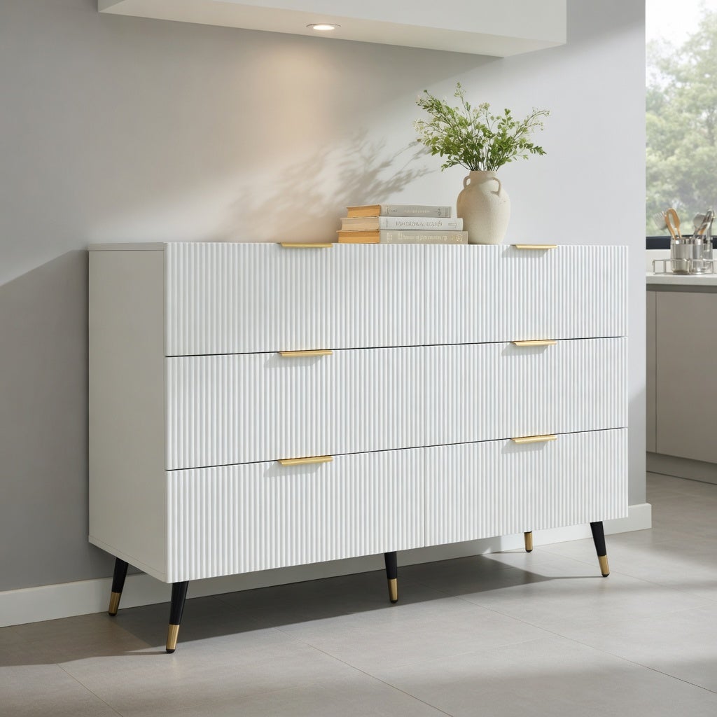 Buffet élégant design moderne tiroirs grand espace de rangement | Leroy ...