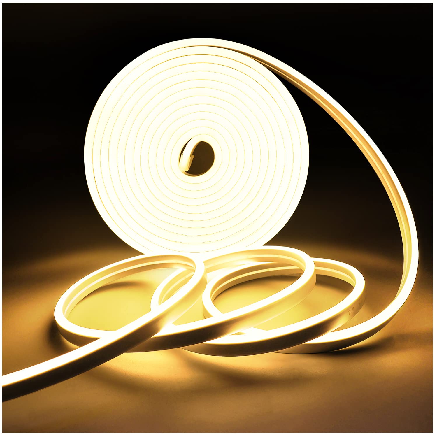 Ruban LED Néon, Bande LED DC 12V 5M 120 LEDs/M Total 600 LEDs 3000K ...