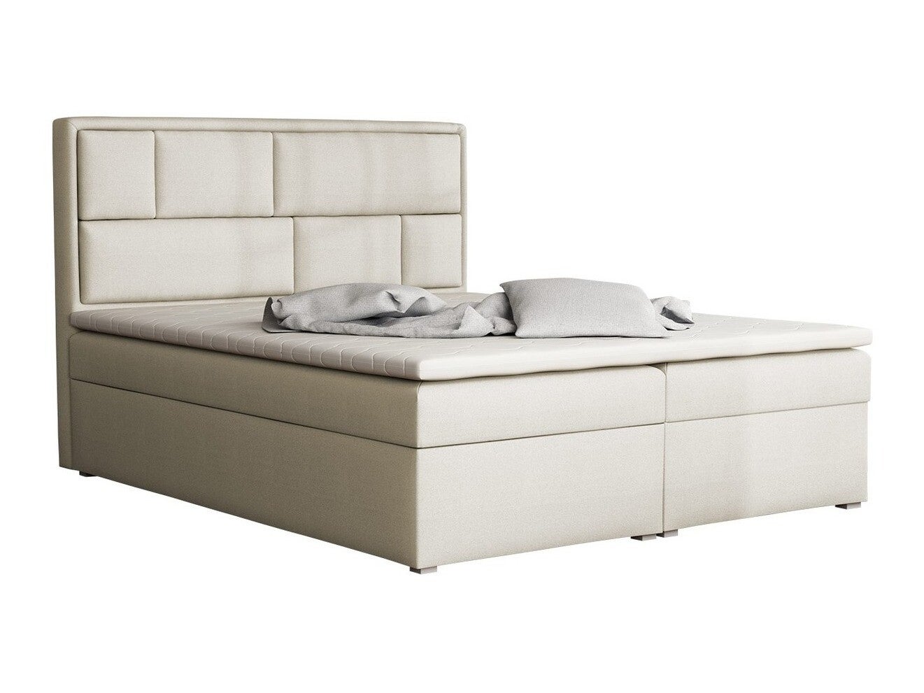 Letto continentale Pomona 115, Doppio, Continentale, Nocciola, 140x200 ...