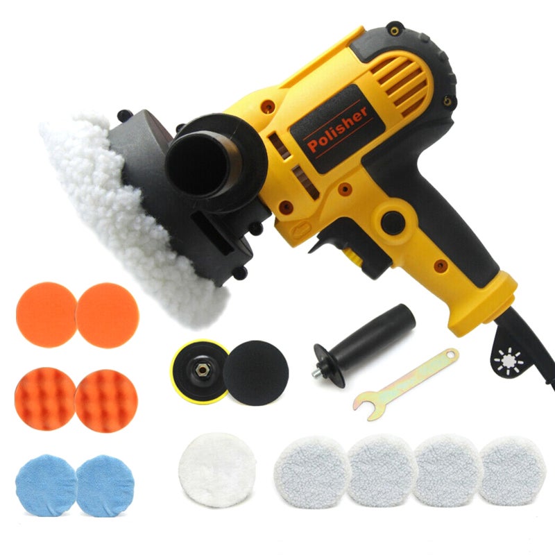 14Pcs Rotary Car Polisher 600W Buffer Sander Polishing Machine 600-3700 ...