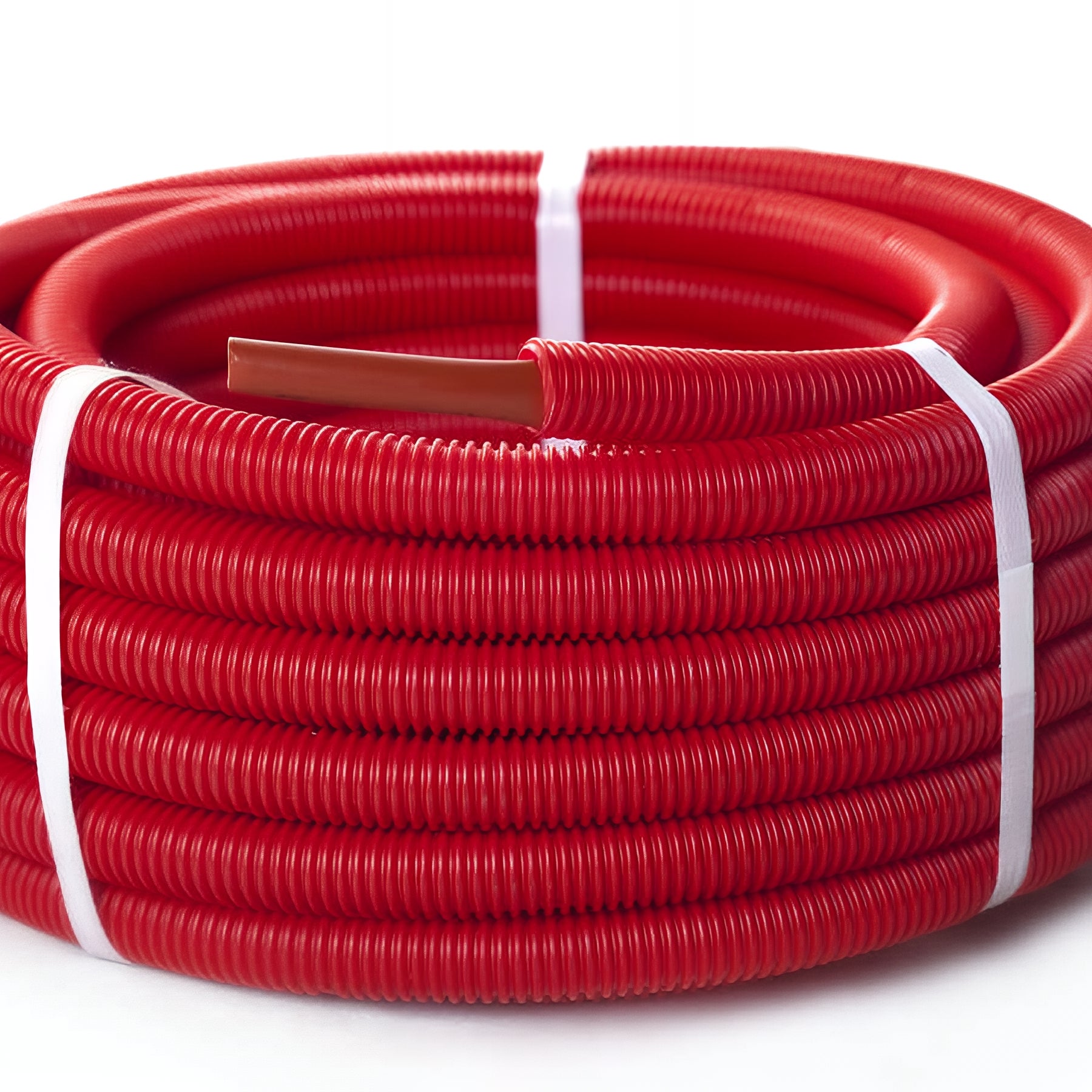 Tube PE-Xa pré gainé rouge - 10 x 12 - 100 m | Bricoman