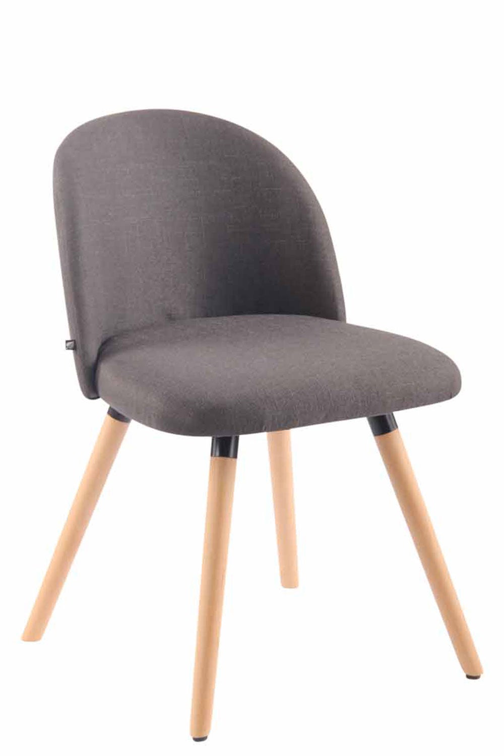 Silla de Comedor Nelson Tela Natural Gris Oscuro | Leroy Merlin