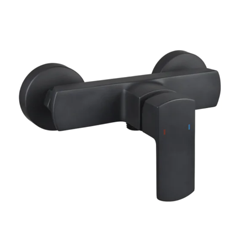 DOUR Mitigeur douche pose murale noir design cubique - THERMADOR ...