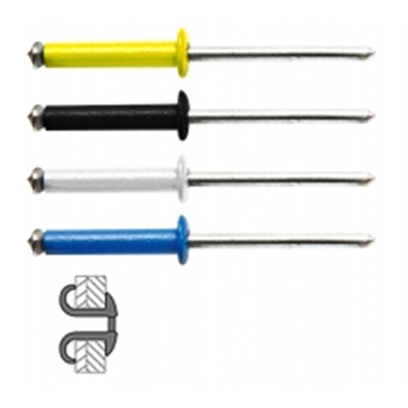 Rivet Graf 4X16 4 Couleurs (48) | Leroy Merlin