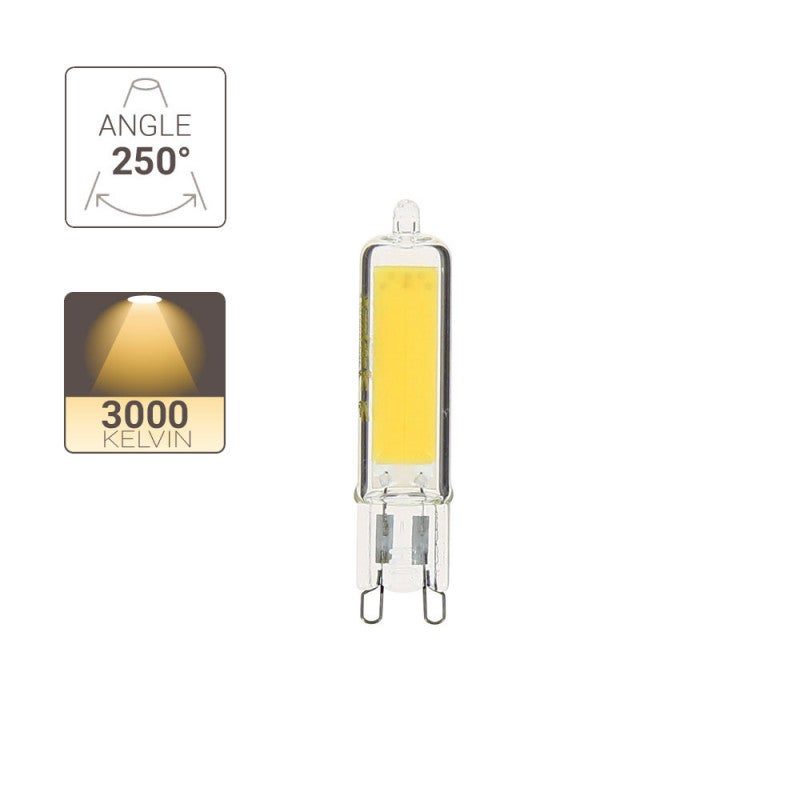 Xanlite - Ampoule LED culot G9, 420 lumens, conso. 3.7W, 3000 kelvins ...