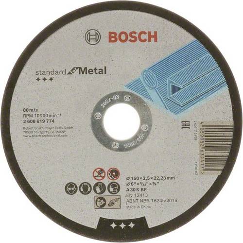 Bosch Professional 1x mola da sbavo Standard for Metal (per metallo, Ø ...