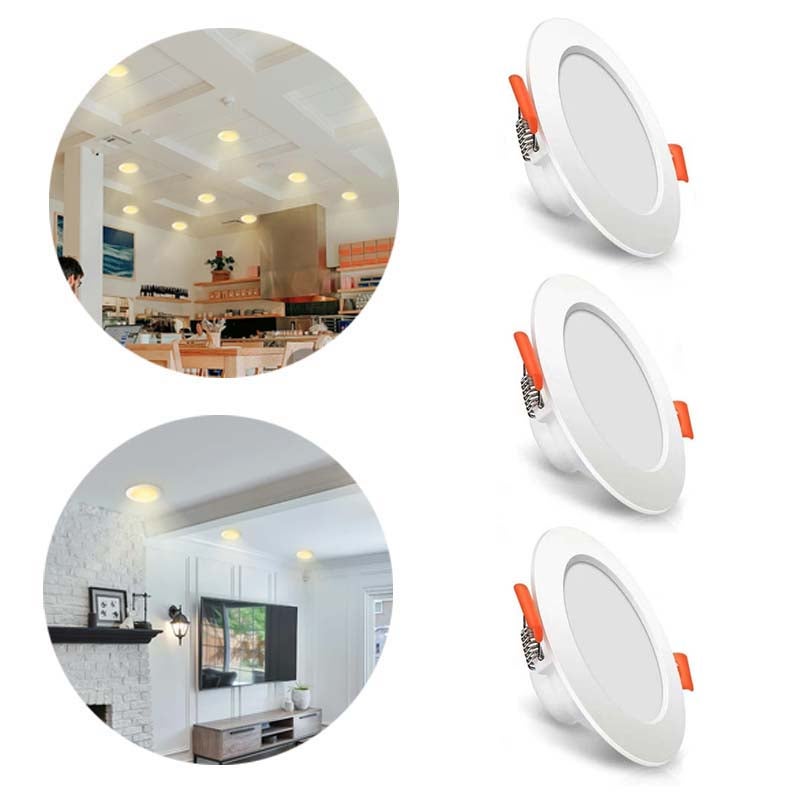 6pcs Spots LED Encastrables 4000K Blanc Neutre, Plafonniers Fins avec ...