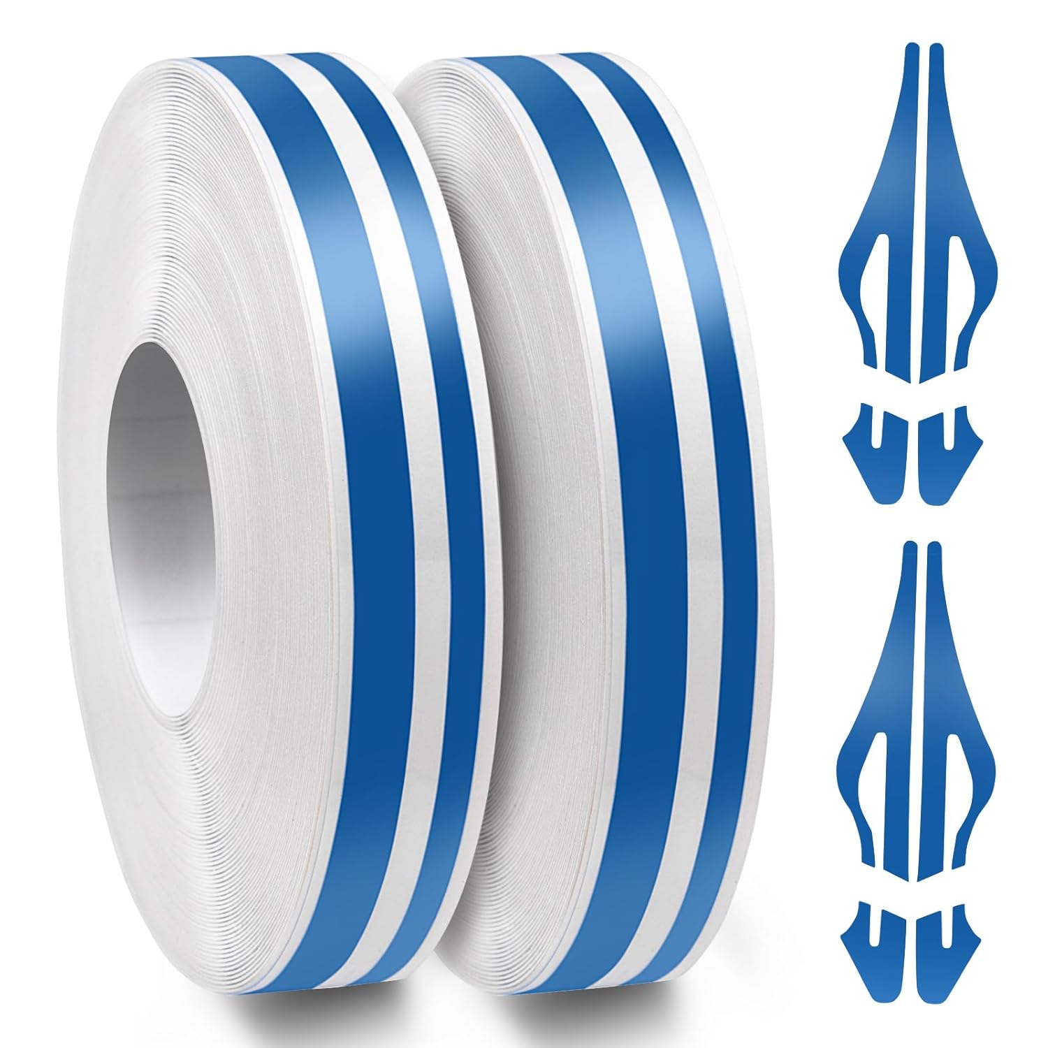 Ruban rayé – Style professionnel, ruban décoratif (1,2 x 98 cm) – Bleu ...