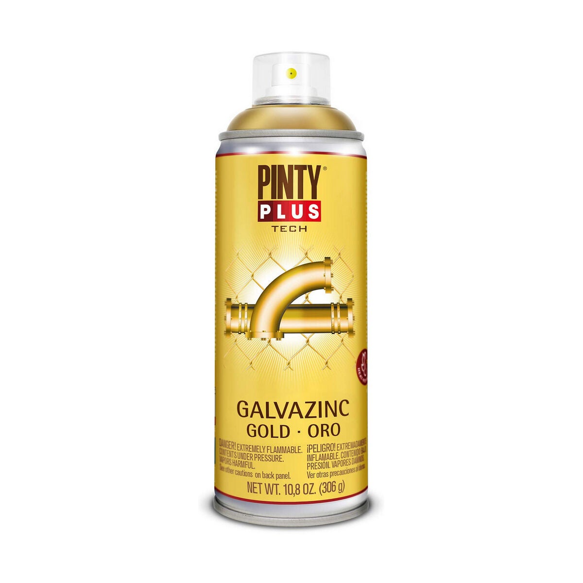 Peinture en spray Pintyplus Tech Galvazinc G151 Brille 400 ml Or ...