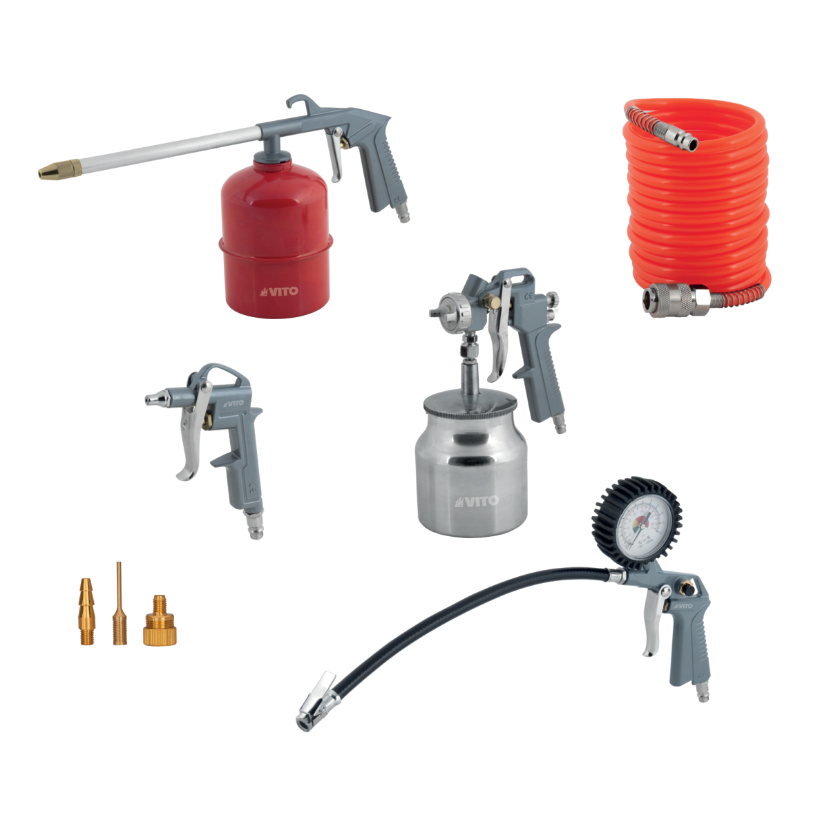 Kit di 8 accessori per compressori d'aria VITO Pneumatic | Leroy Merlin