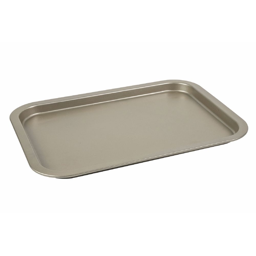 Bandeja rectangular antiadherente de acero al carbono 39x28xH2 cm Cuisine | Leroy Merlin