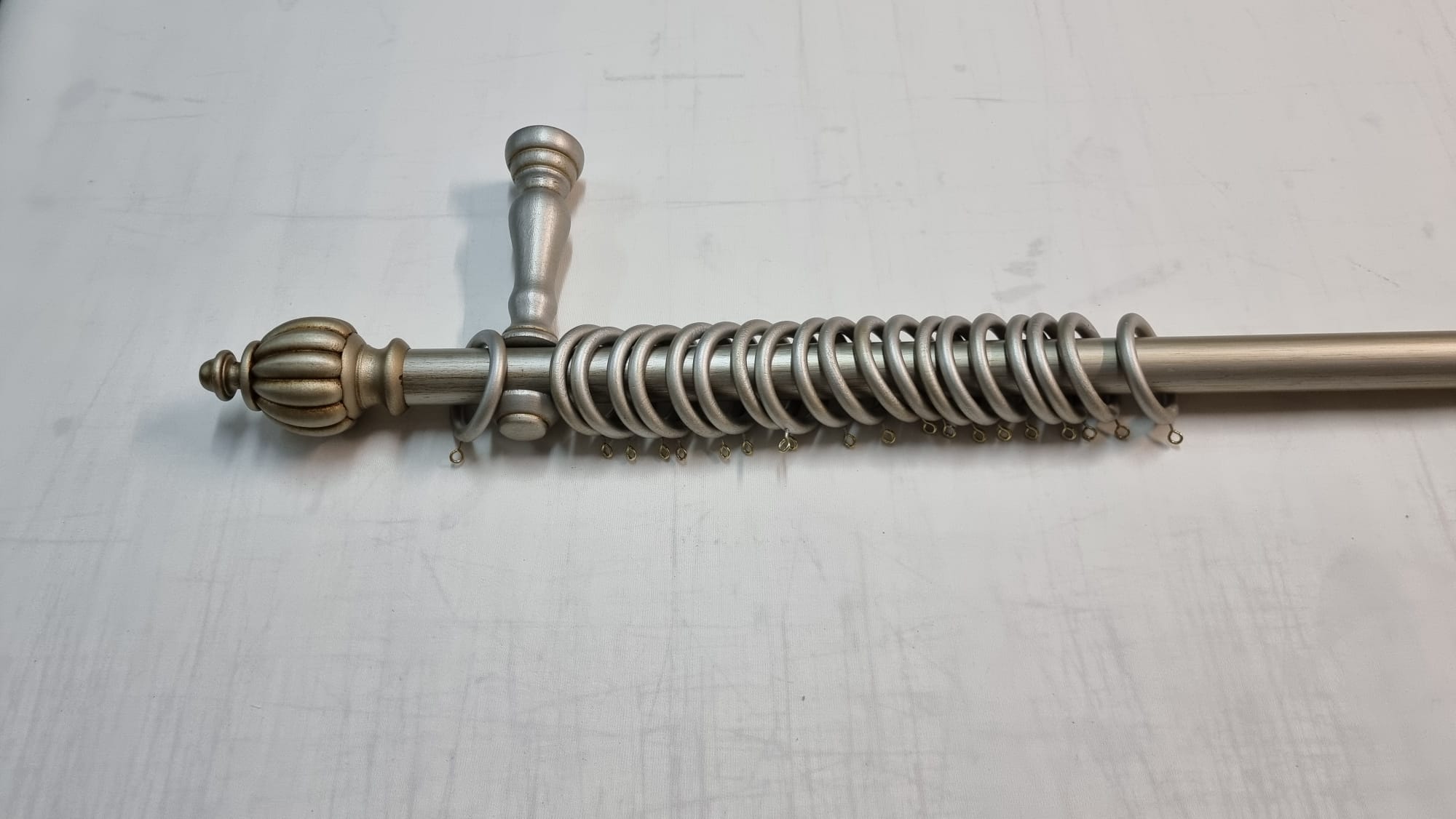 Tringle à rideaux en bois de haute qualité, diamètre 35 mm argenté or ...