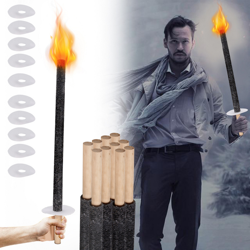 25x Torche jardin 42cm Torches Coeur de flamme Torche de jardin Torche ...