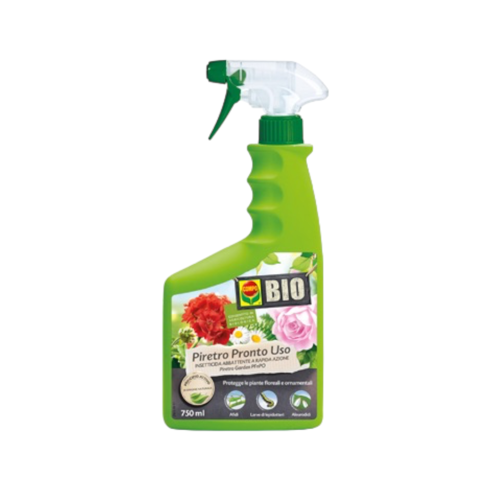 Insetticida spray 750 ml a base di piretro ad azione rapida per piante ...
