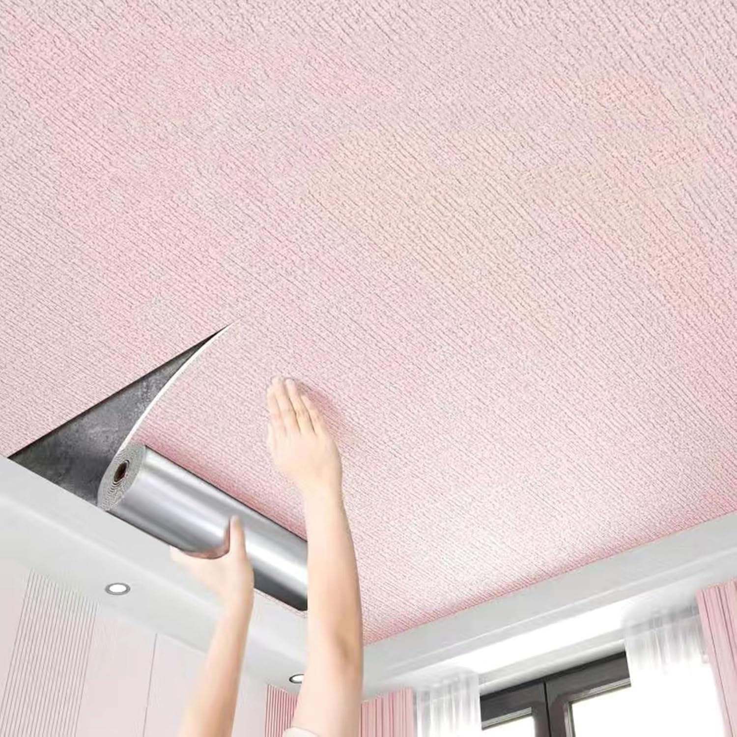 BOMCLAP Paneles de techo decorativos autoadhesivos de 50 cm x 5 m ...