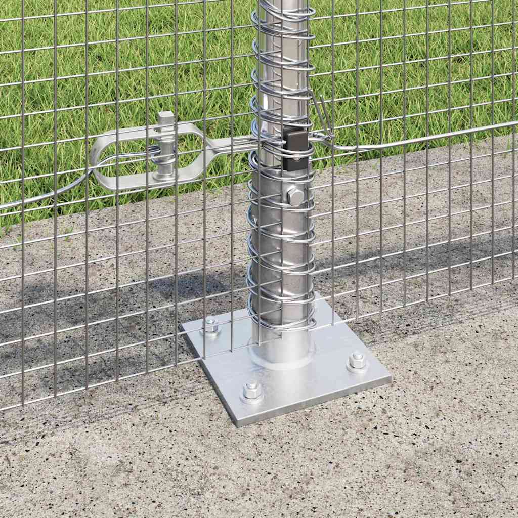 Valla de alambre soldada para exteriores con base de concreto | Leroy ...
