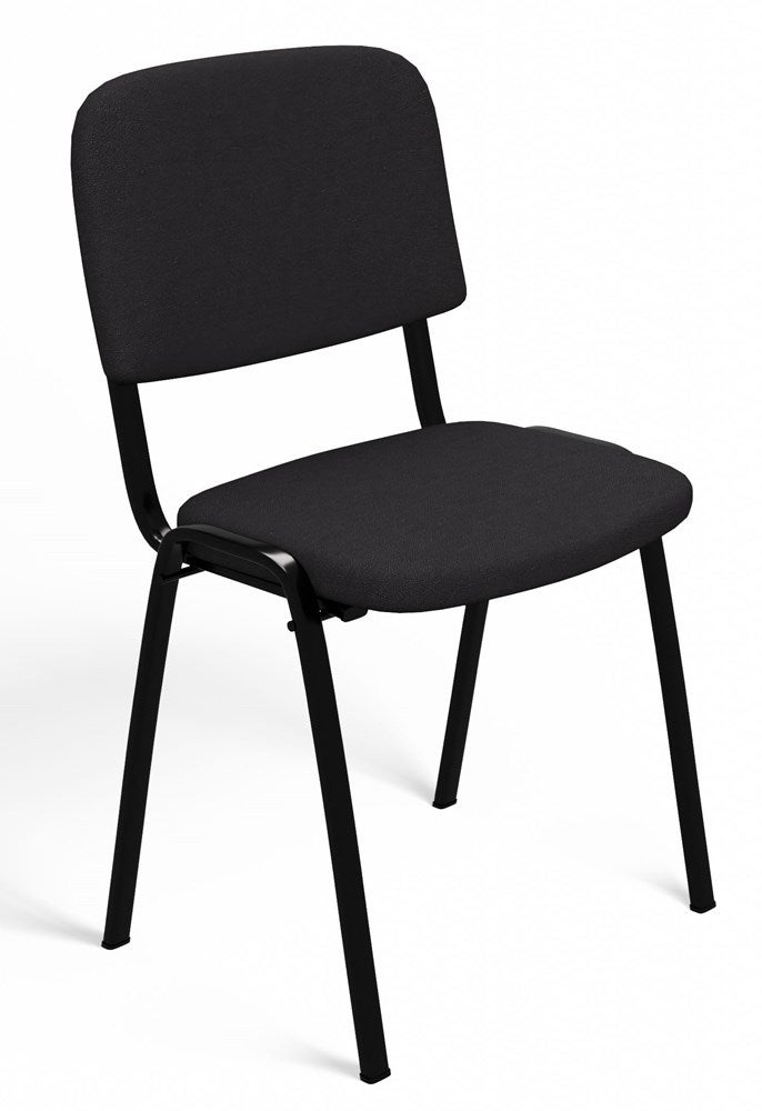 OIN - Lot de 4 chaises de conférence - Jusqu'à 120 kg - Noir | Leroy Merlin