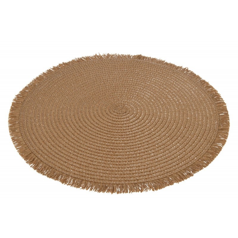 Set de table rond en papier naturel 38x38x1 cm | Leroy Merlin