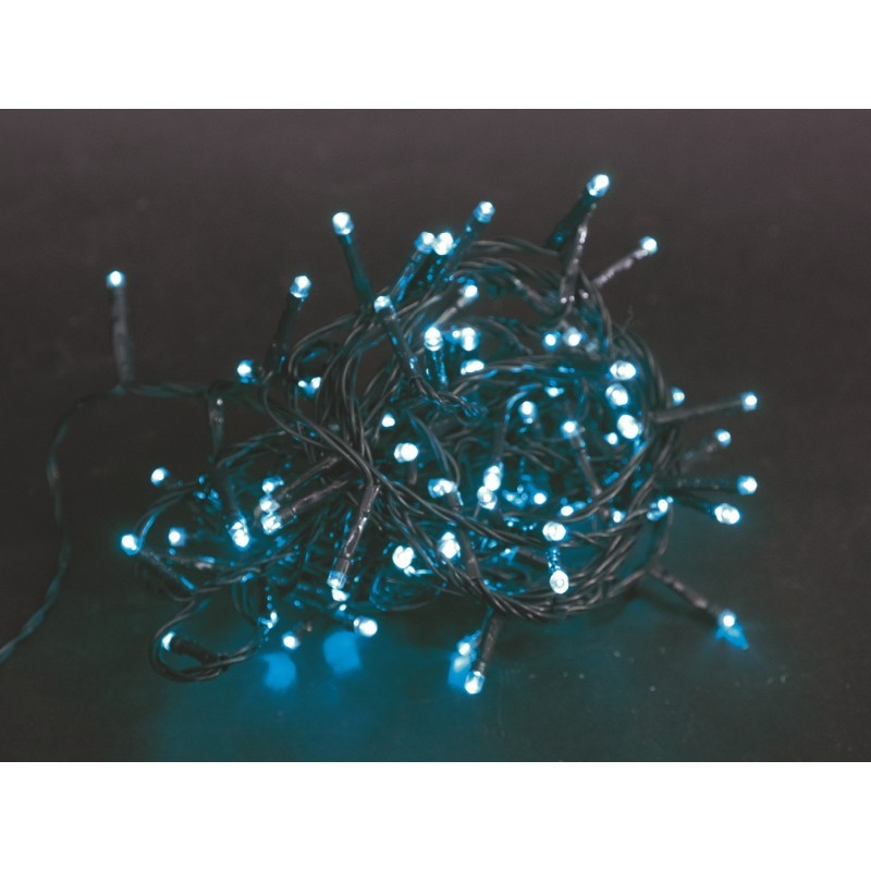 Luces navideñas LED azules con transformador 17 metros | Leroy Merlin