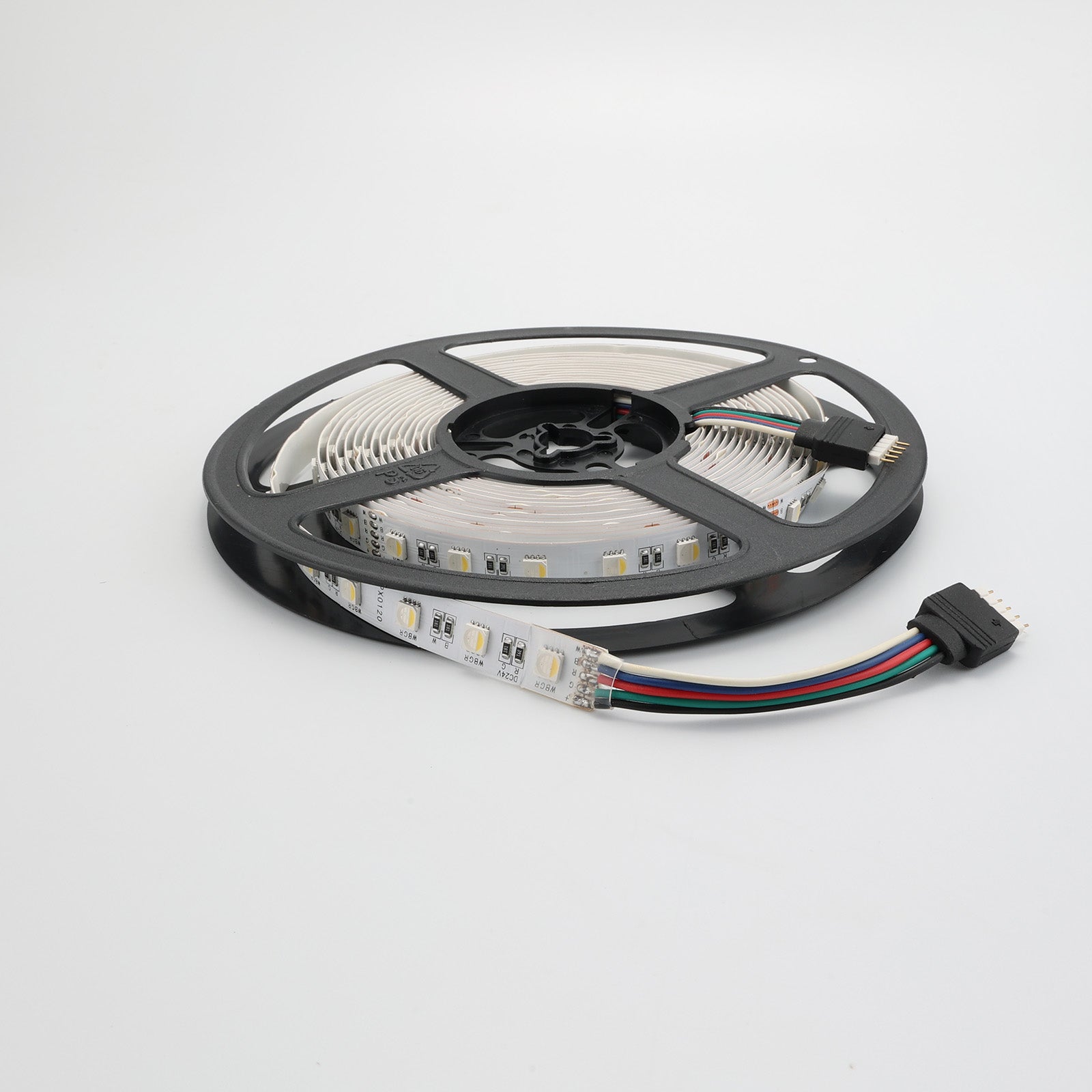 Striscia LED 24V DC RGBW, 60W (12W/m), 12mm di larghezza, SMD5050, 60 ...