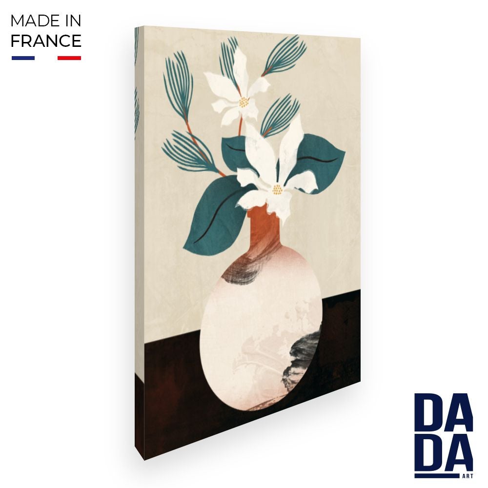 Toile Fleurs vase / 50x70cm / Fabriqué en France / DADA ART | Leroy Merlin