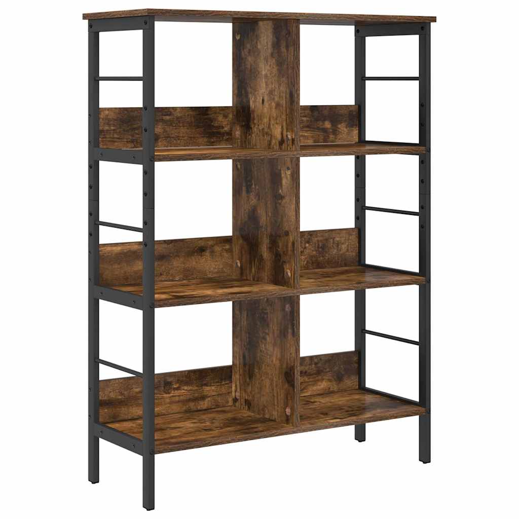 Bibliothèque | Étagère Chêne fumé 82 x 32 x 112 cm Bois d'ingénierie ...