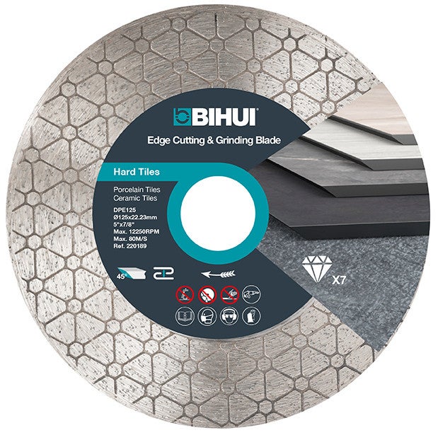 Disque de biseautage pour tous types de carreaux Ø125mm BIHUI | Leroy ...