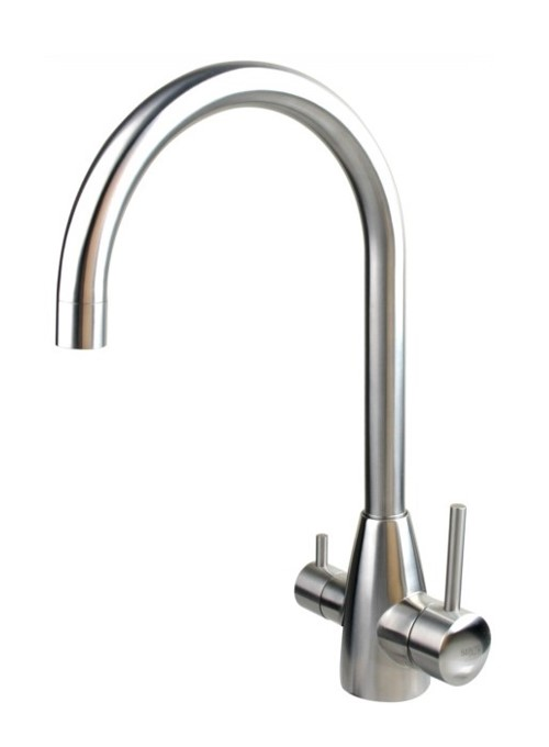 Robinet mitigeur 3 voies inox massif PALACE | Bricoman