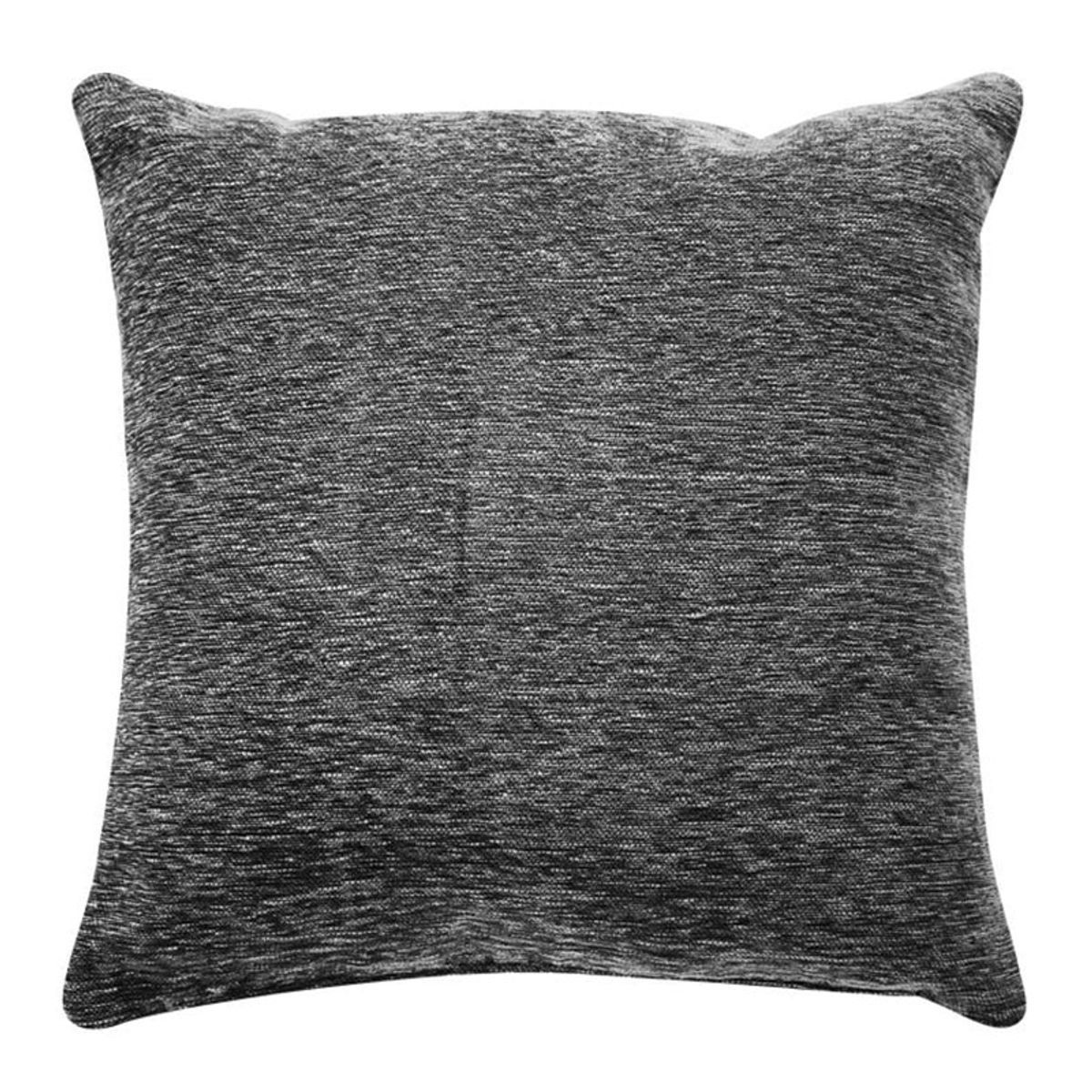 INTENSE - Coussin texturé vintage noir cendré 90x90 | Leroy Merlin
