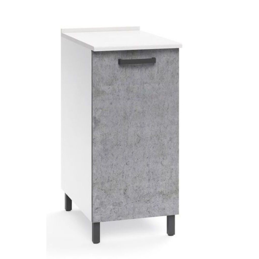 Meuble bas pour cuisine gris béton 1 porte Cm 30x50xH 85 | Leroy Merlin