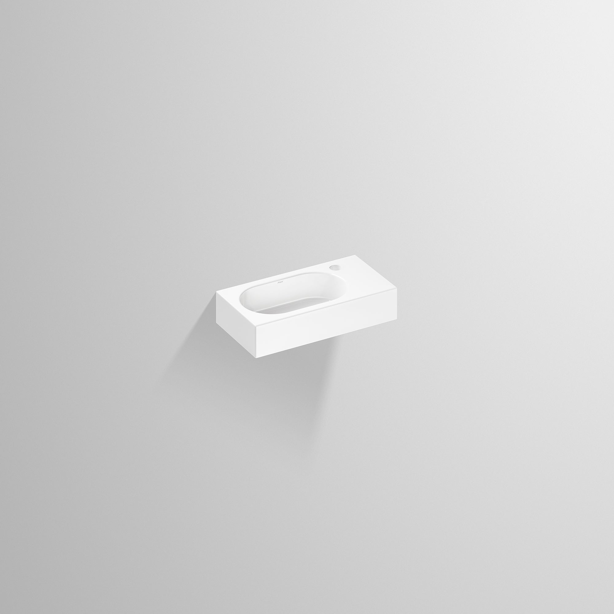 Lavabo Alape WT.XXS450H.L, rectangulaire L : 450mm H : 100mm P : 236mm ...