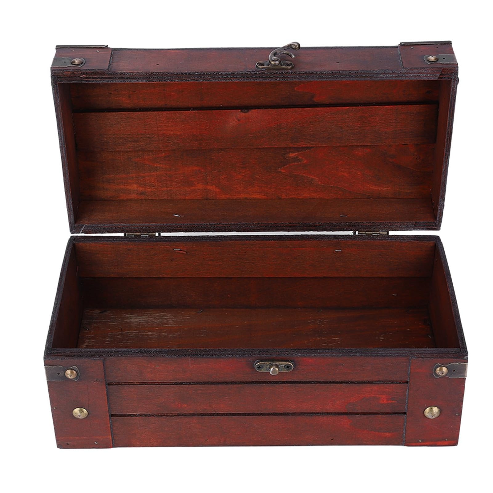 Boîte de rangement en bois vintage, boîte de rangement en bois vintage ...