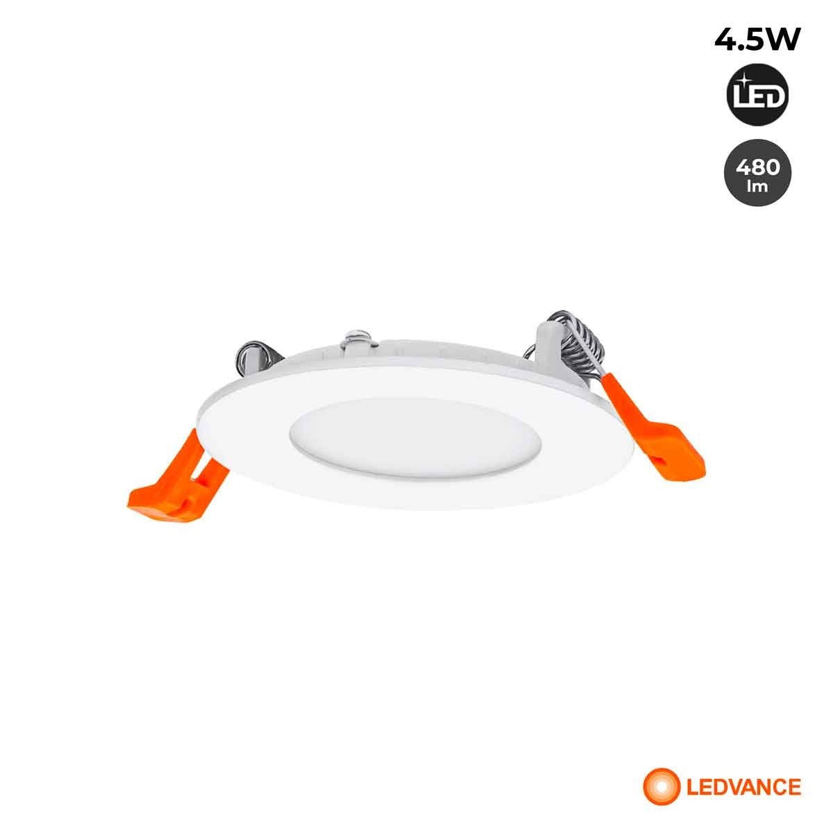 LEDVANCE Downlight LED: adapté à plafond, RECESS SLIM DOWNLIGHT / 4,50 ...