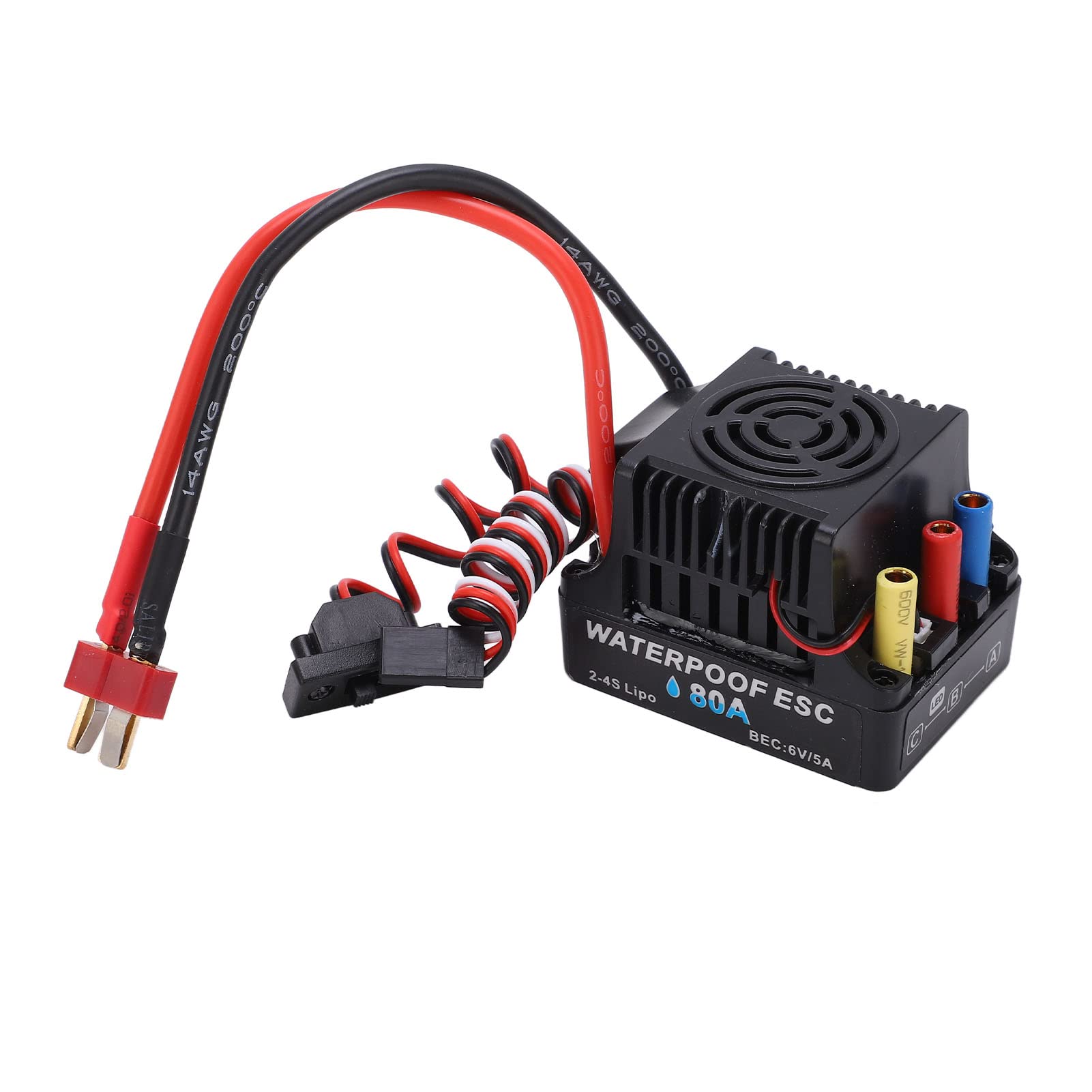 Voiture RC Brushless ESC 80A T Plug Étanche Haute Puissance Stable ...