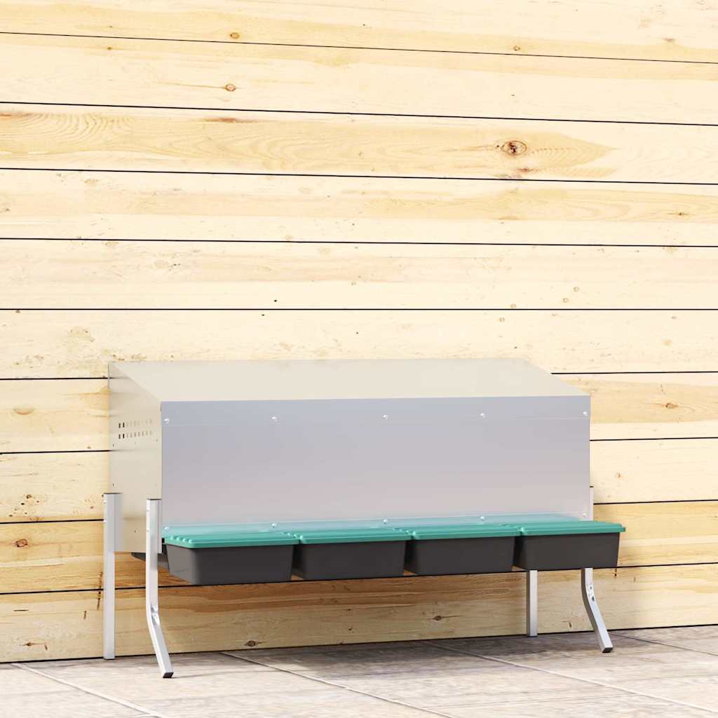 Nido per Galline a 3 Scomparti con Gambe in Acciaio Zincato vidaXL ...